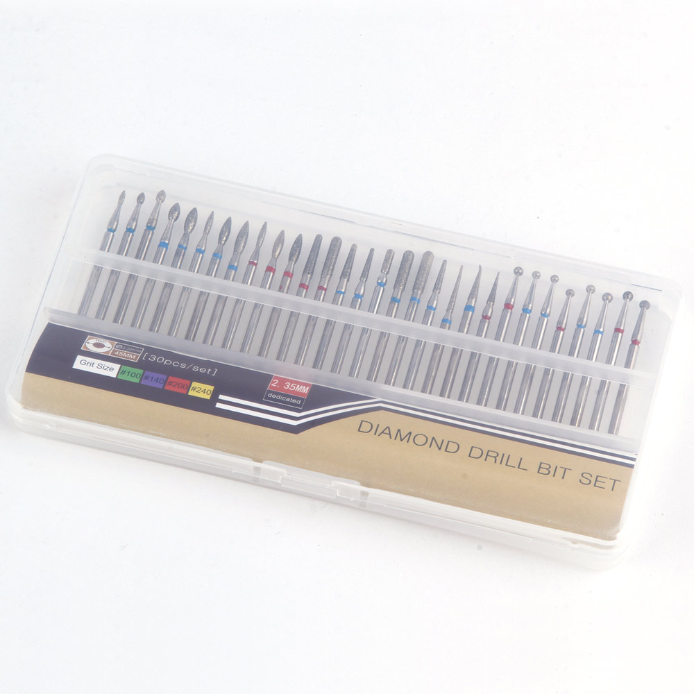 30pcs Steel 30 Type Diamond Cutters for Manicure M... – Grandado