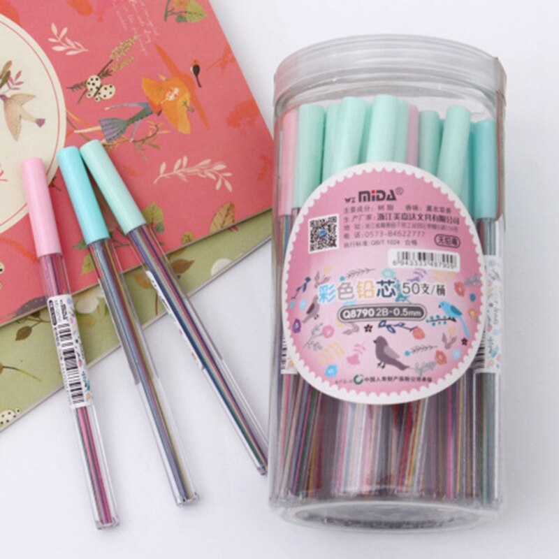 1Box 0.5 /0.7 mm Colorful Mechanical Automatic Pen... – Vicedeal