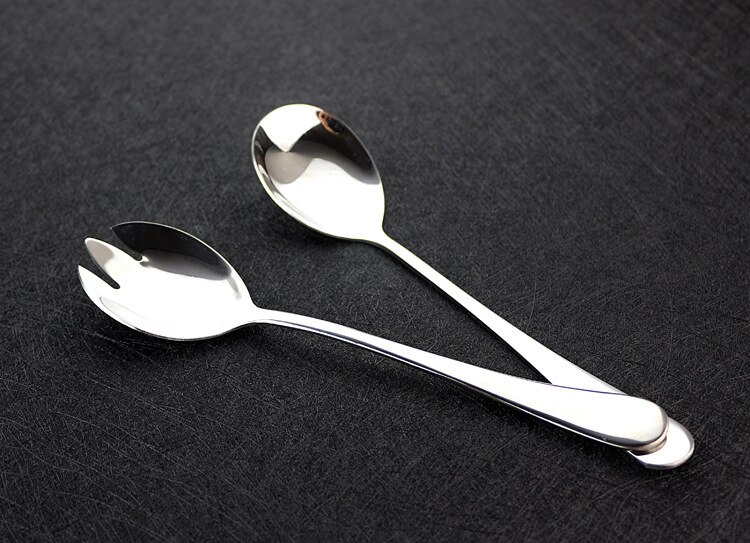 Salad Spoon Fork 2PCS Salad Spoon Stainless Steel ... – Grandado