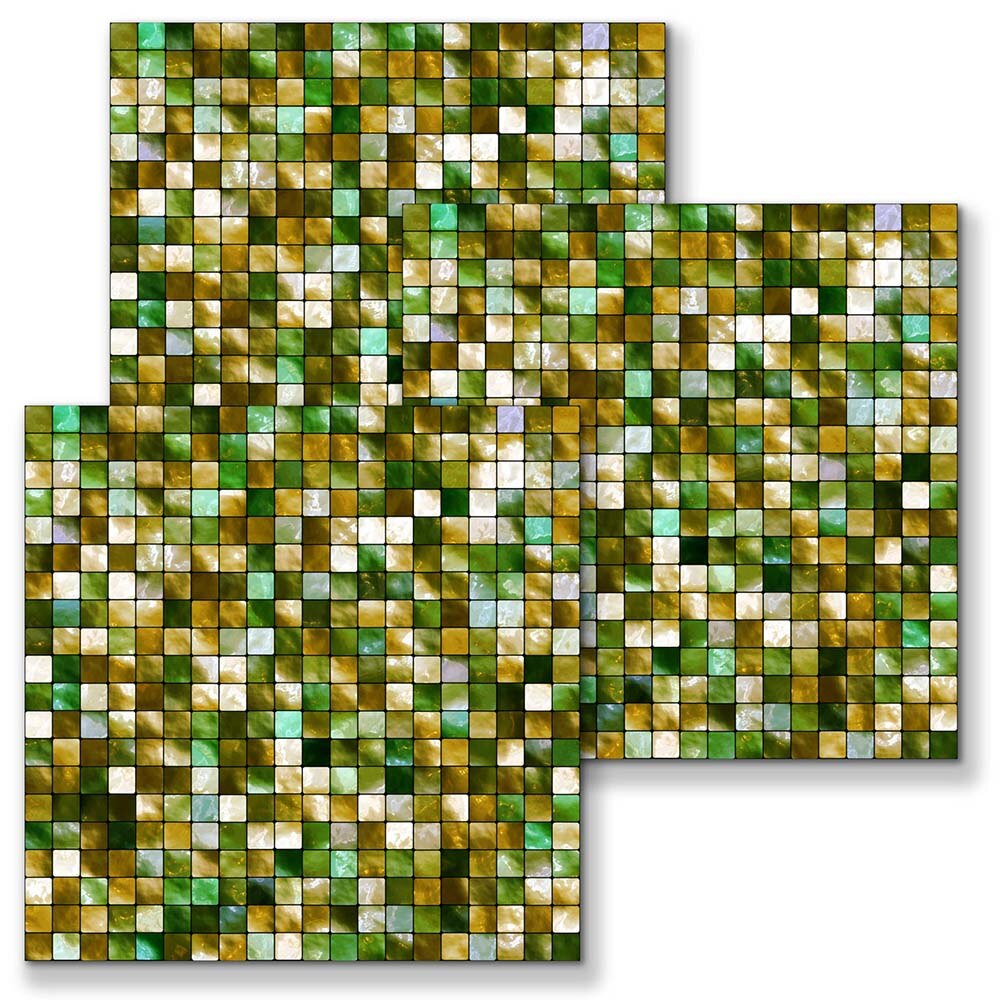 Camouflage Mosaic Tile Sticker Wall Decal Self-Adh... – Vicedeal