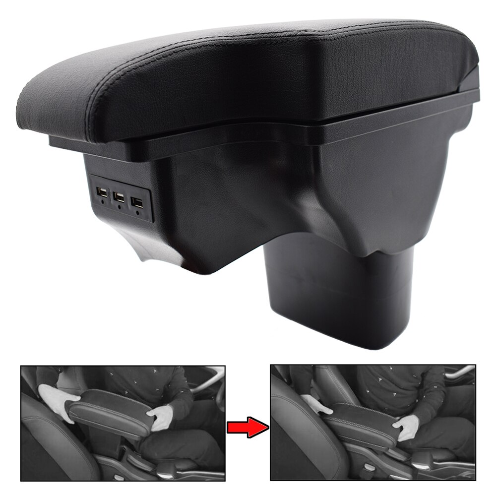 Armrest For Nissan Juke ESQ - Black Leather Center... – Grandado