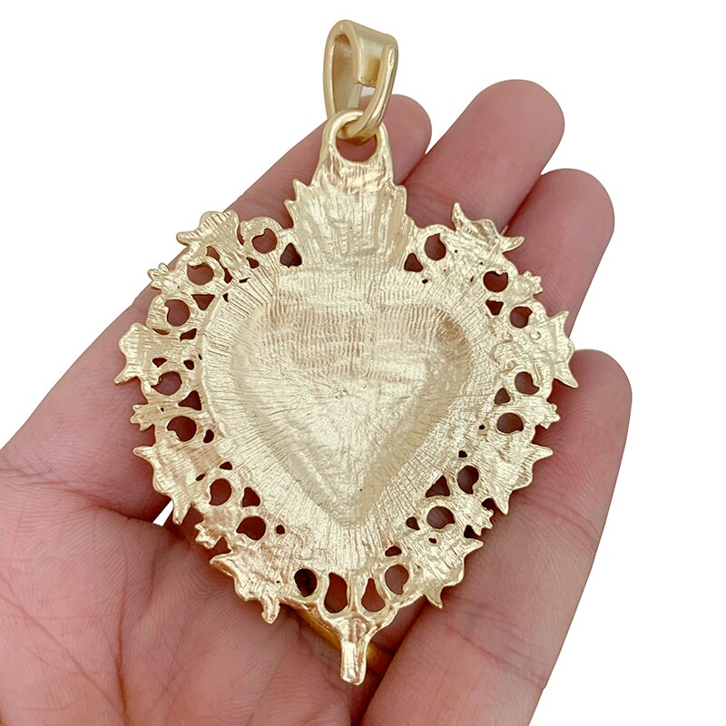 Zxz 2Pcs Matt Gold Boho Grote Liefde Hart Bedels H... – Vicedeal