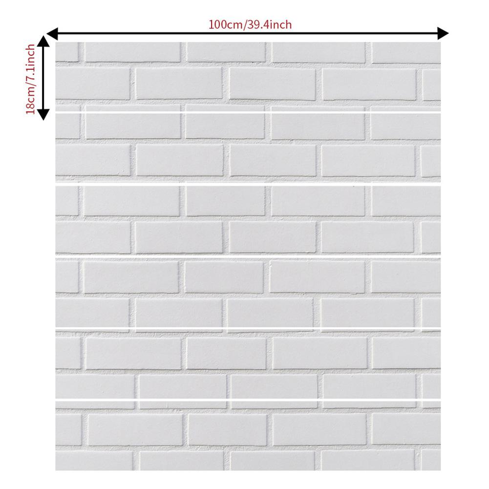 AsyPets White Brick Texture Stairs Decal Wall Stic... – Vicedeal