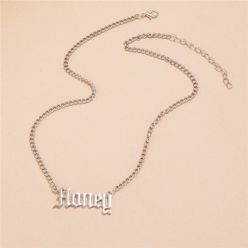 VAGZEB Punk Vintage Honey Pendant Necklace For Wom... – Grandado
