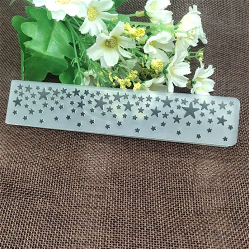 Star geometric Plastic Embossing Folder For Scrapb... – Grandado