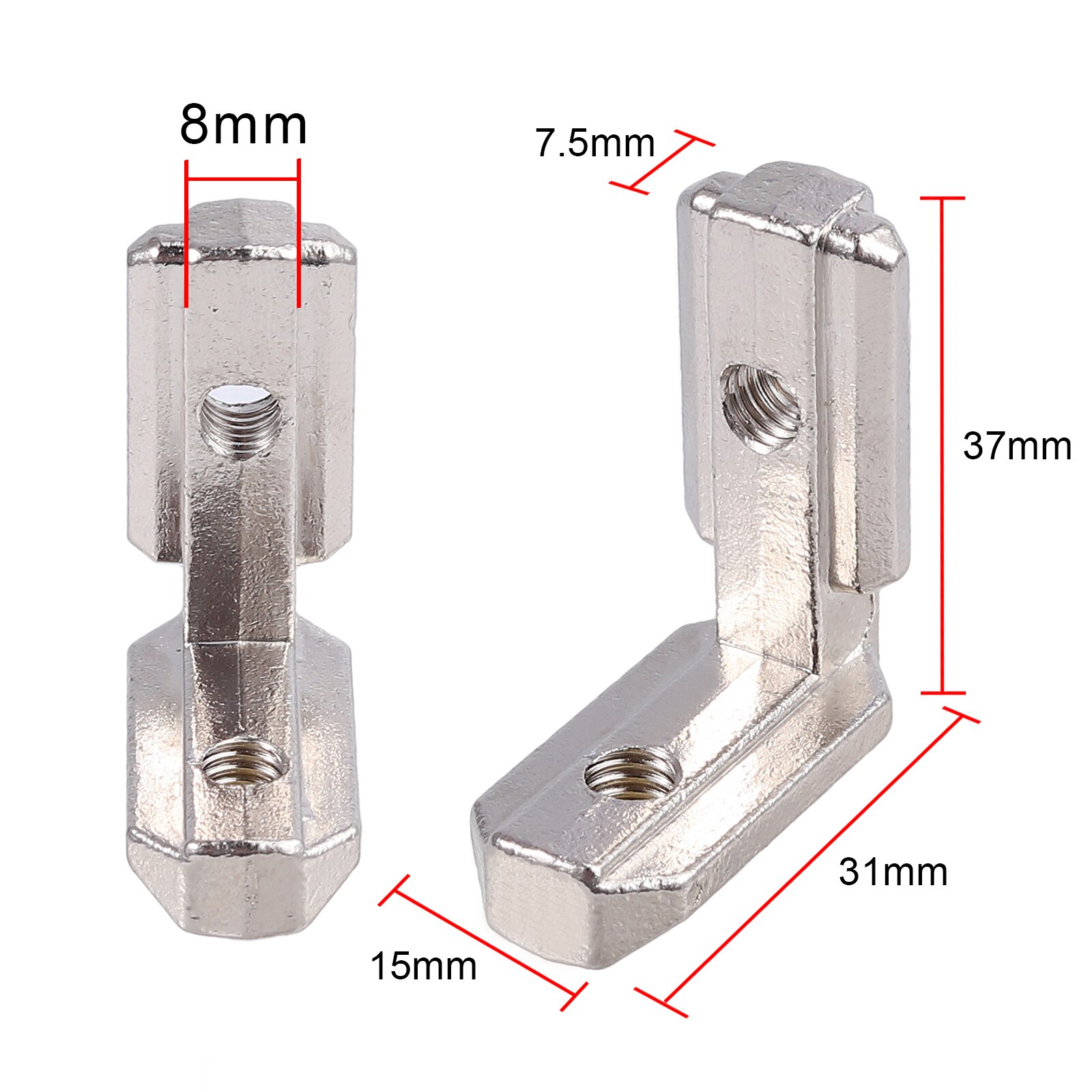 10 Pcs EU 3030 T Slot L-Shape Aluminum Profile Int... – Vicedeal