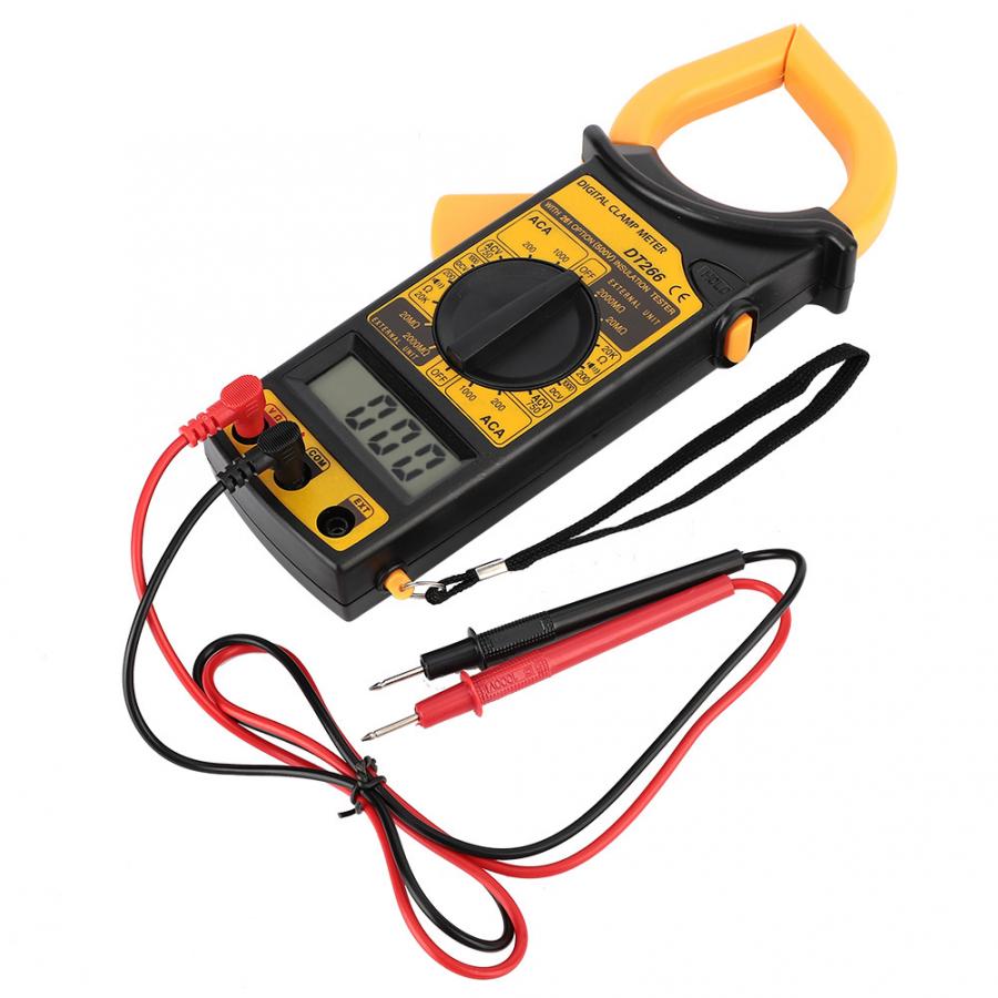 DT266 Digital Clamp Multimeter 1999 Counts AC DC V... – Vicedeal