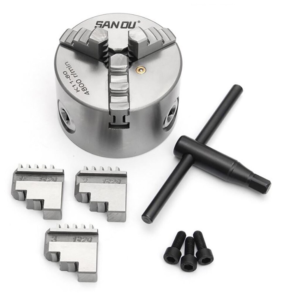 Lathe dremel accessories 3 jaw chuck k11 80 3" lat... – Vicedeal