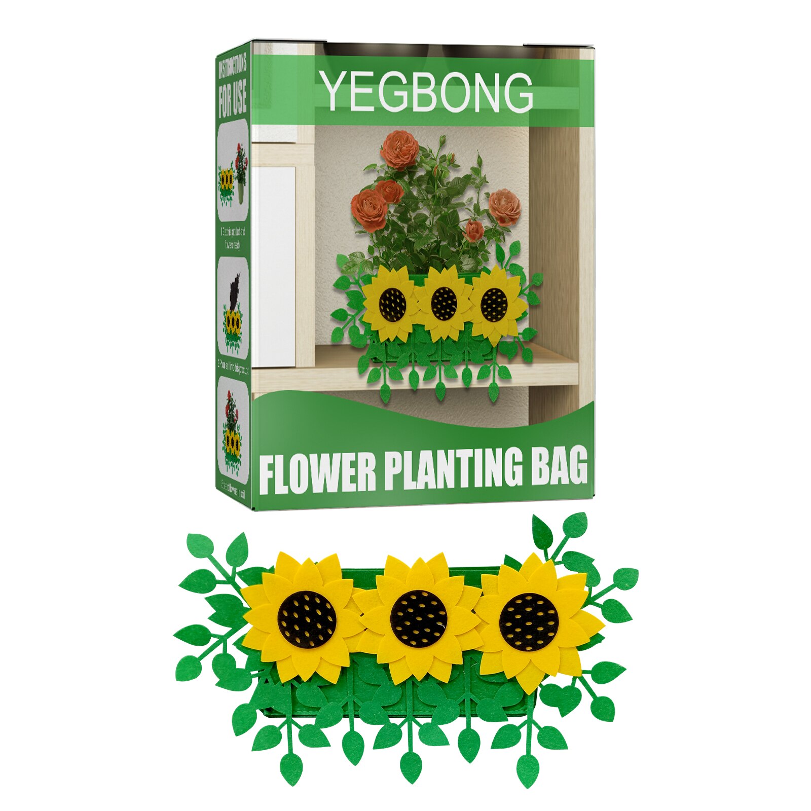 Sunflower Shaped High Quantity Planting Bags Felt ... – Grandado