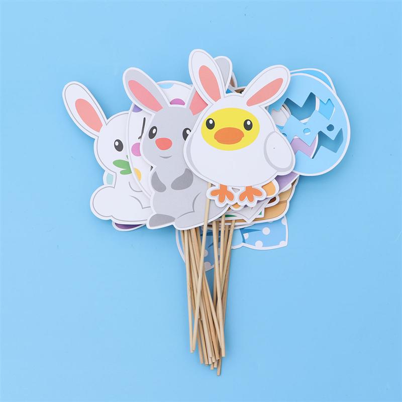 Lovely Easter Photo Props Kit DIY Selfie Egg Bunny... – Grandado