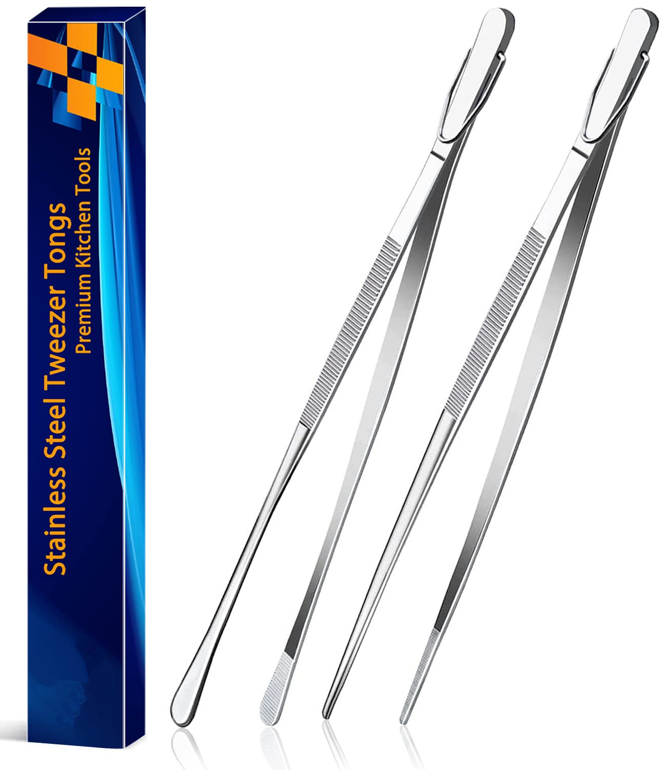 12inch Kitchen Tweezers Fine Tweezer Tongs Extra-L... – Grandado