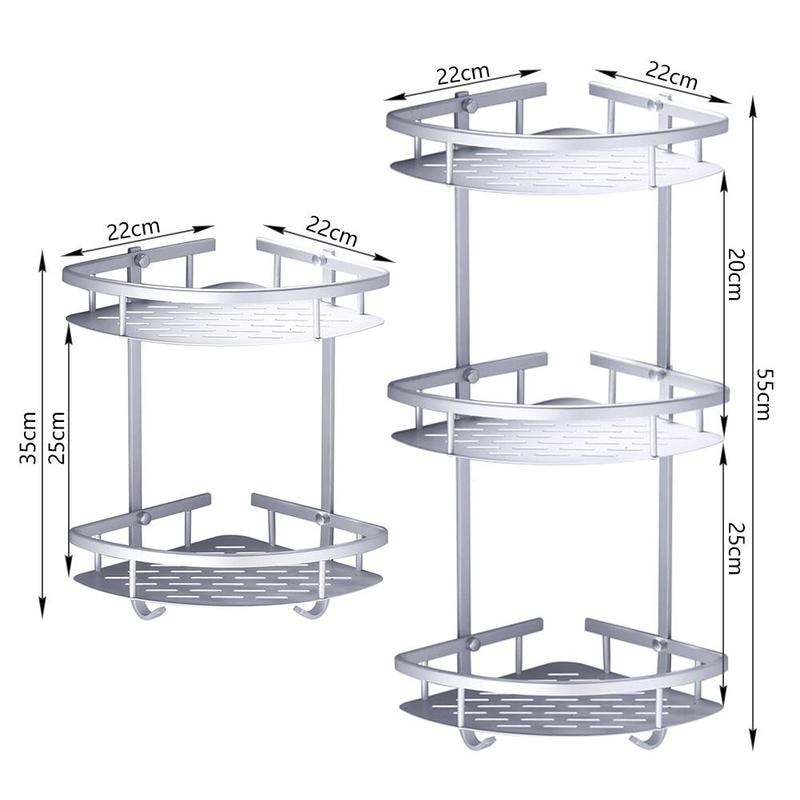 Double/three Layer Triangle Bathroom Shelf Shower ... – Grandado