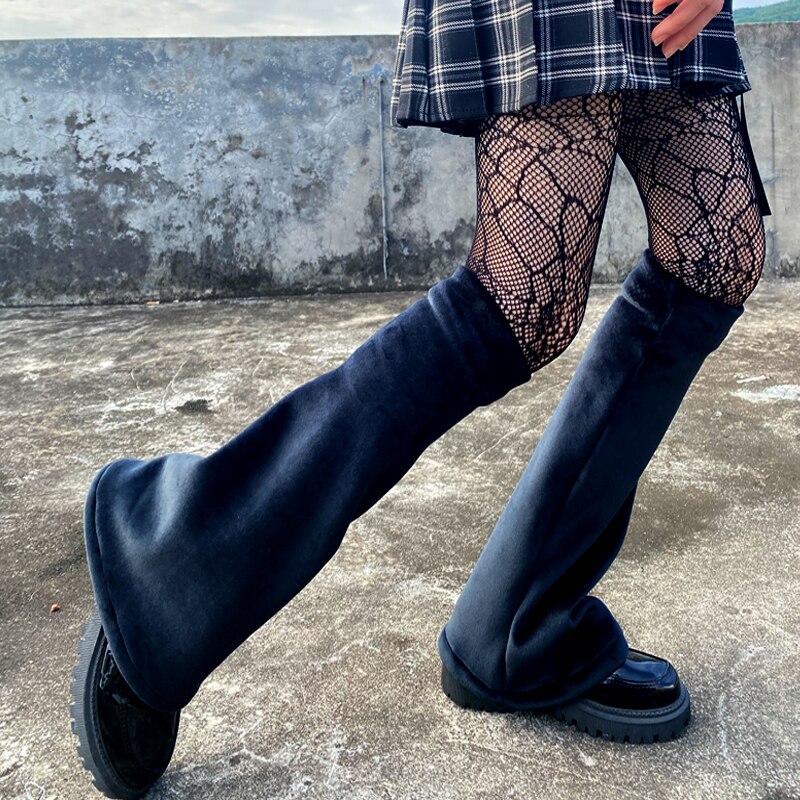 Autumn Winter Basic Slim Foot Cover Thick Velvet N... – Grandado