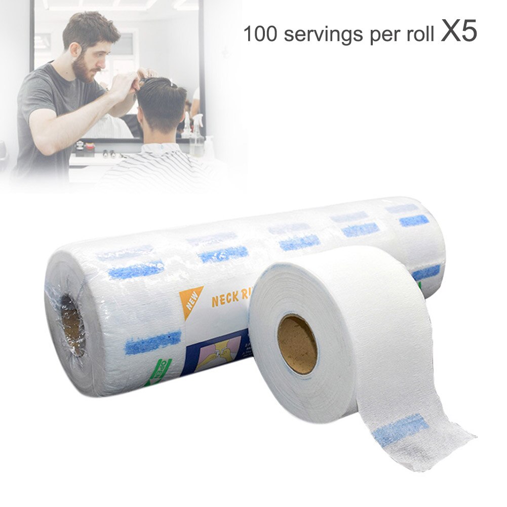 5 Rolls Wegwerp Bib Papier Kapsel Hals Papierrol K... – Grandado