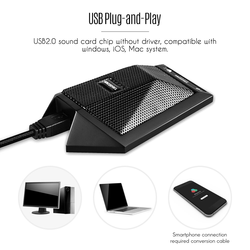 TAKSTAR BM-621USB Digital Boundary Microphone USB ... – Vicedeal