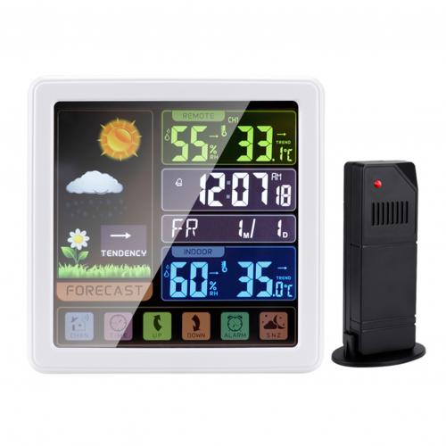 Wireless Weather Station Multi-Language Color LCD ... – Grandado