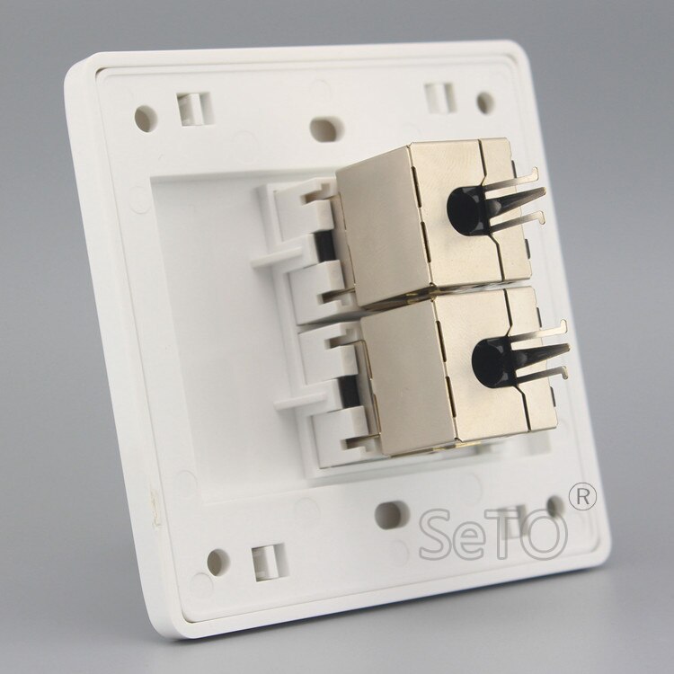 SeTo 86 Type Double Gigabit Shield Network Lan RJ4... – Grandado