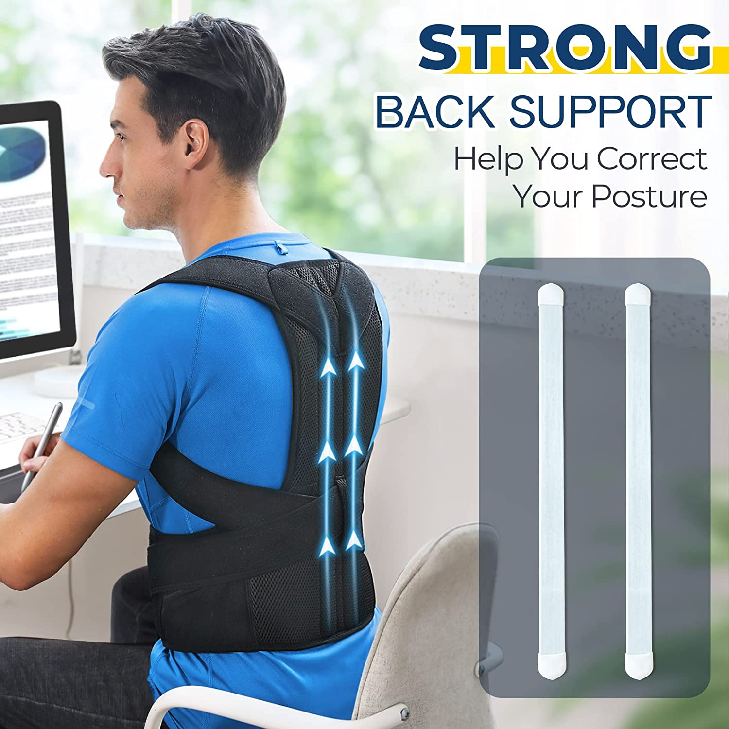 Adjustable Scoliosis Posture Corrector Corset Back... – Grandado