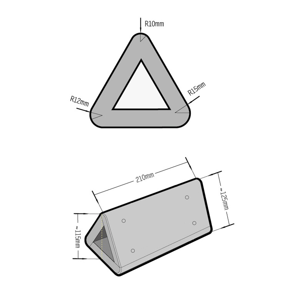 Diy Leather Craft Bocht Vaste Mold 3 Hoek Radius 1... – Vicedeal