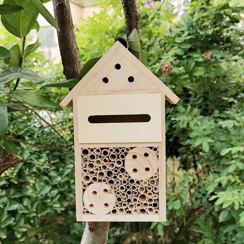 Wooden Insect Hotel Natural Wood Insects Home Bamb... – Grandado