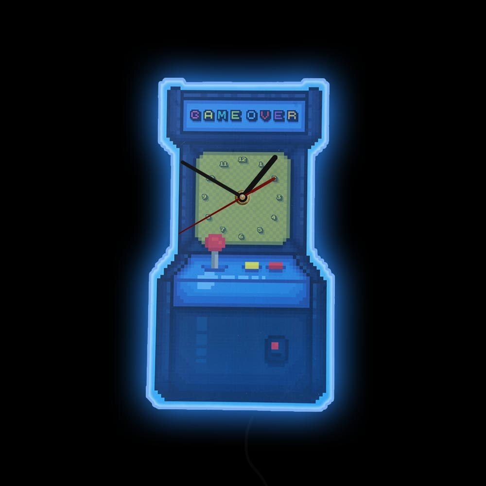 Vintage Arcade Game Machine Modern Wall Clock Game... – Grandado