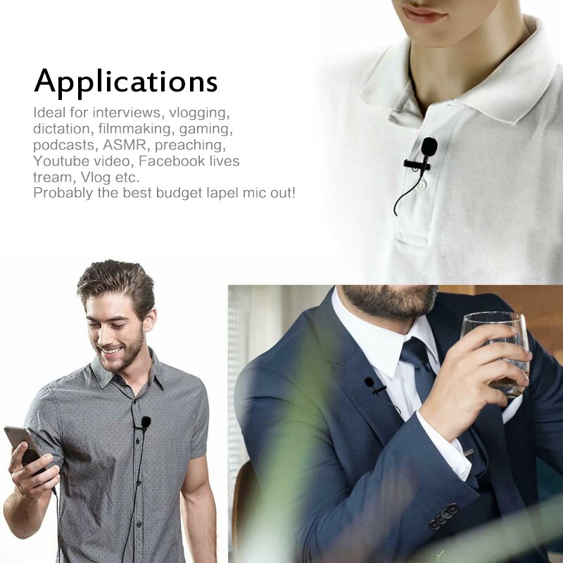 Mini 3.5mm Jack Microphone Stereo Mic For Recordin... – Grandado