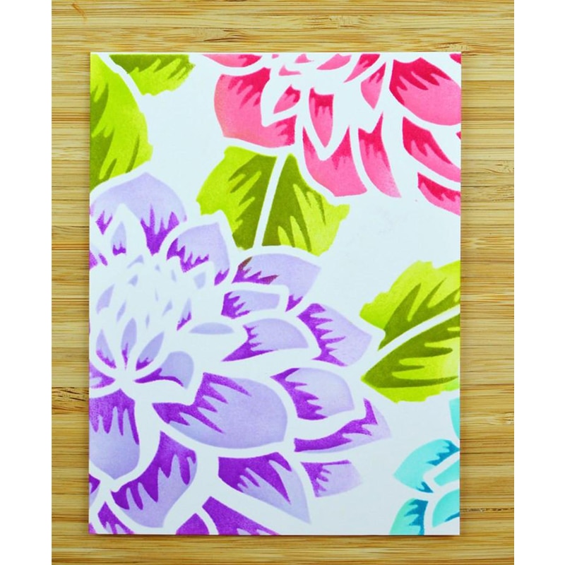 2pcs/Set Blooming Dahlia Stencil for DIY Scrapbook... – Vicedeal