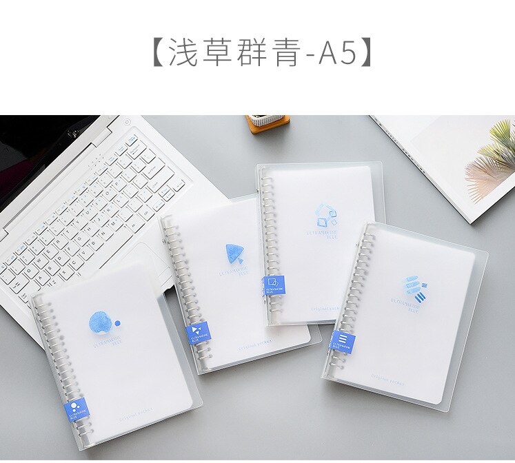 A5 B5 Korean PP Cover 50 Pages Planner Iron Clip L... – Grandado