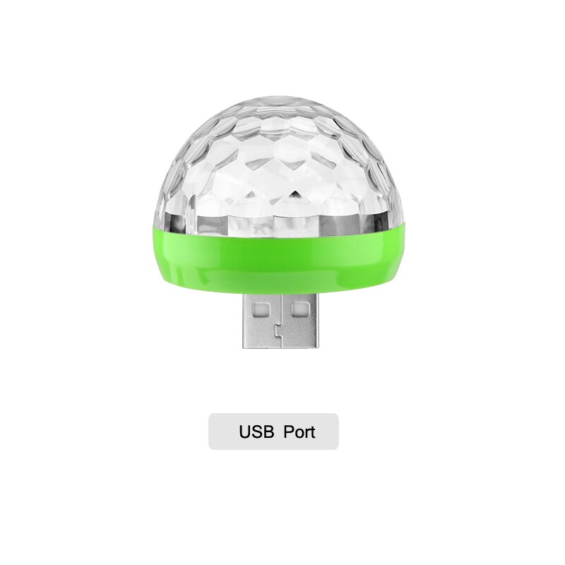 Mini USB LED Party Lights Crystal Magic Ball Stage... – Vicedeal