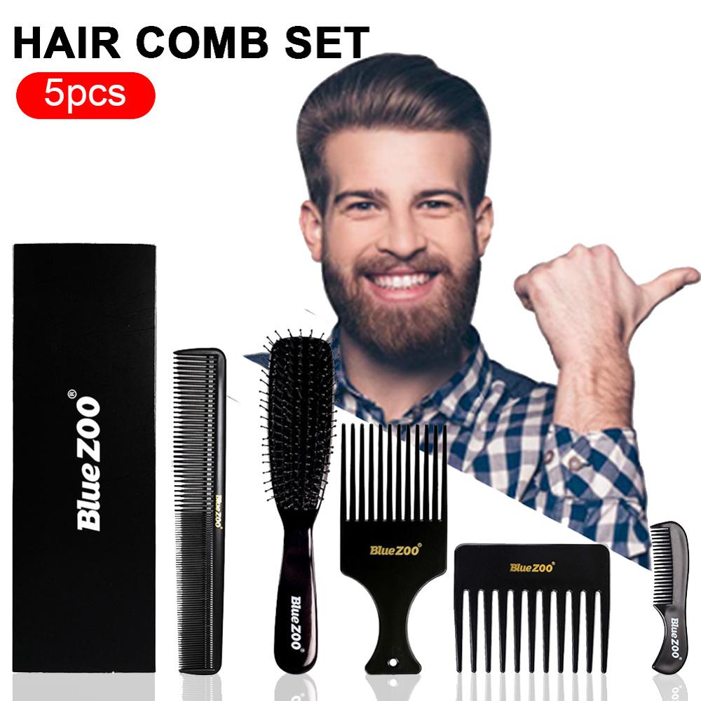 5Pcs Hair Brush and Comb Set for Men and Women Det... – Grandado