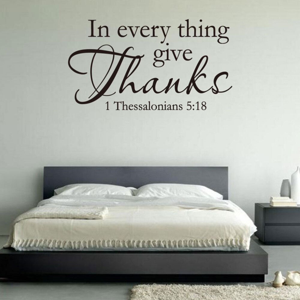 In Everything Wall Decal 1 Thessalonians 5 18 Bibl... – Grandado
