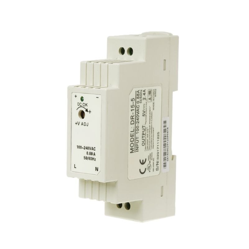 DR-15W Industrial DIN Rail Switching Power Supply ... – Grandado