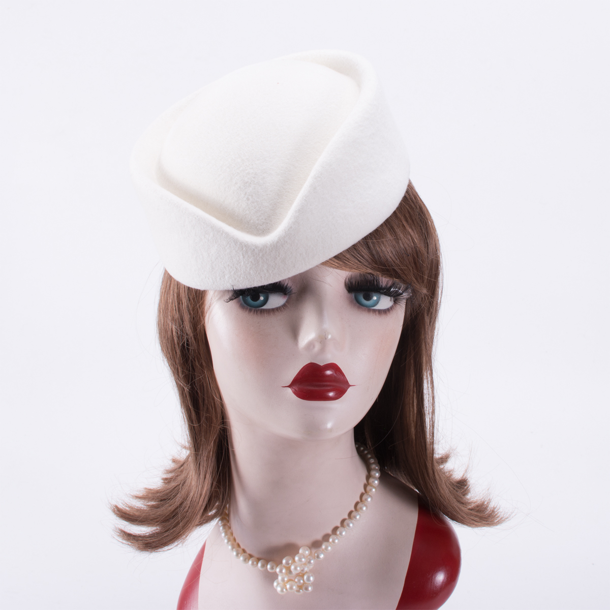 Women Wool Pillbox Fascinator Hat Feamale Stewarde... – Grandado