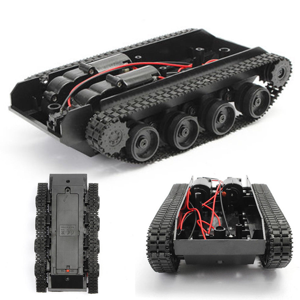 Robot Tank Smart Robot Tank Car Chassis Kit Rubber... – Grandado