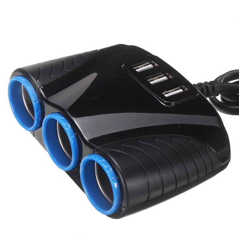 Universal Cars 3 Way DC 12V-24V Multi Socket Car C... – Grandado
