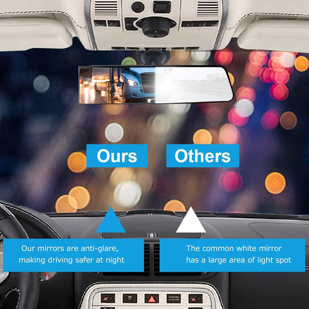 Auto Achteruitkijkspiegel Roterende Anti-Glare Bre... – Vicedeal