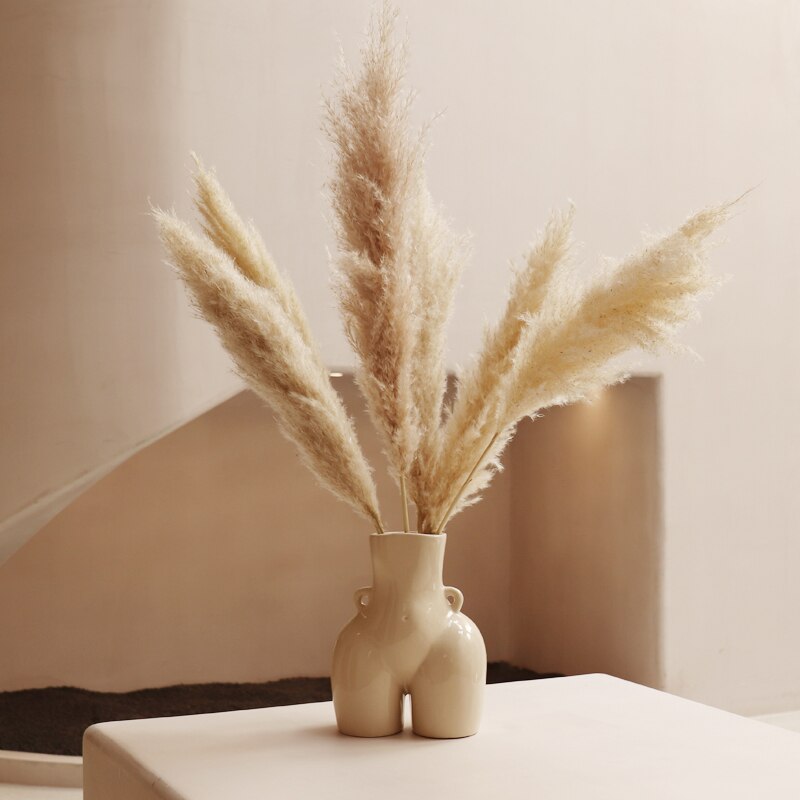 Ceramics Tabletop Vase Body Art Bust Statue Vases ... – Grandado