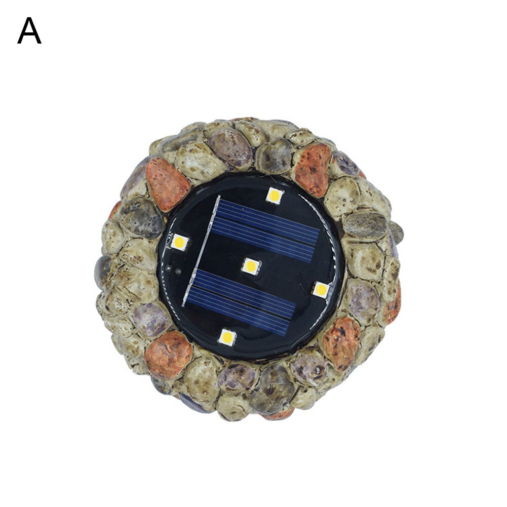 Outdoor Resin Stone Shape Solar Pin Lamp Paths Roa... – Grandado