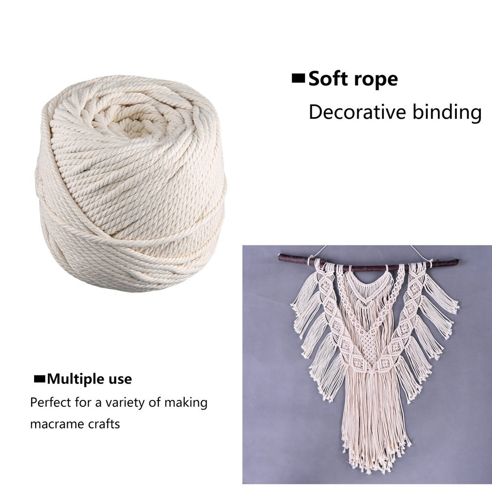 4Mm * 100M Baumwolle Seil Bindung Seil Diy Handgem... – Vicedeal
