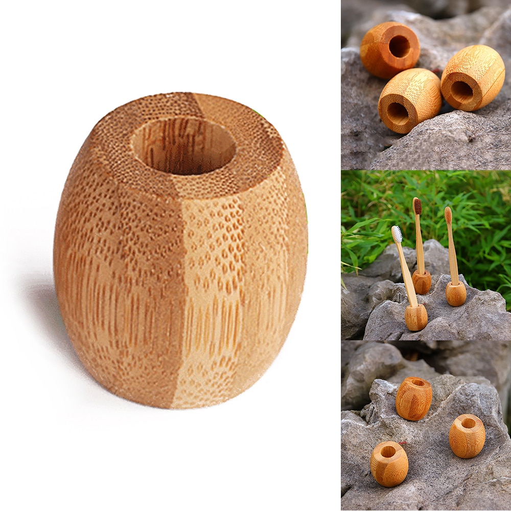 Bambus Zahnbürste Halter Holz Zahnbürste Bad Stand... – Vicedeal