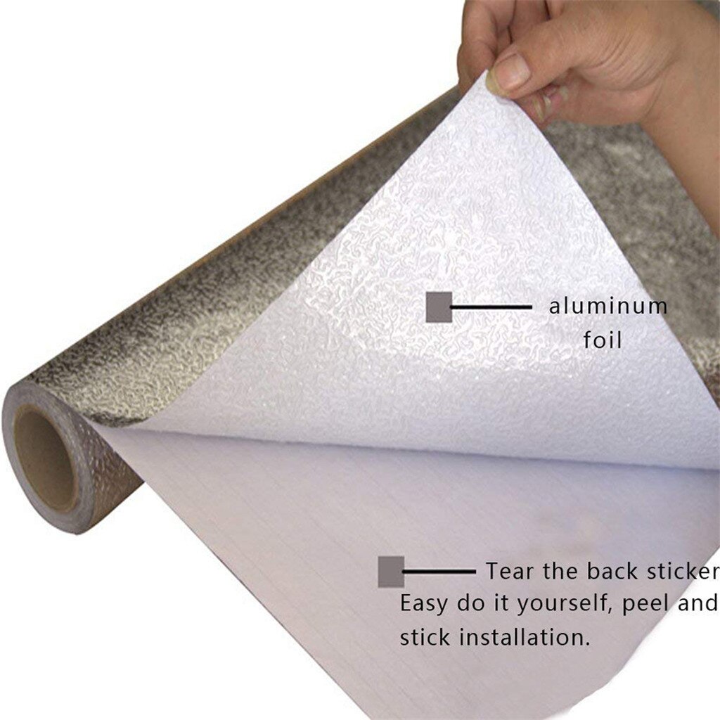 Zelfklevende Premium Aluminiumfolie Muur Papier Ba... – Grandado