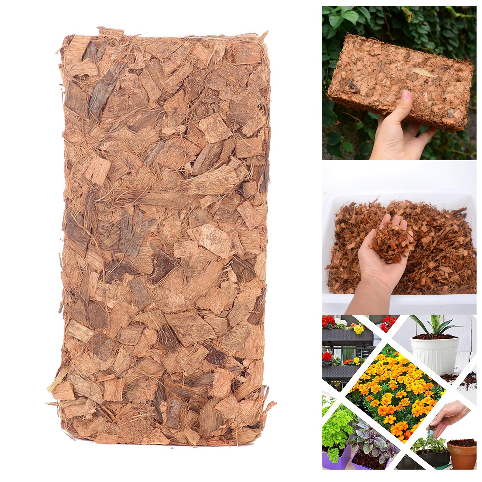 Coco Coir Bricks Block Peat Growing Soilless Potti... – Grandado