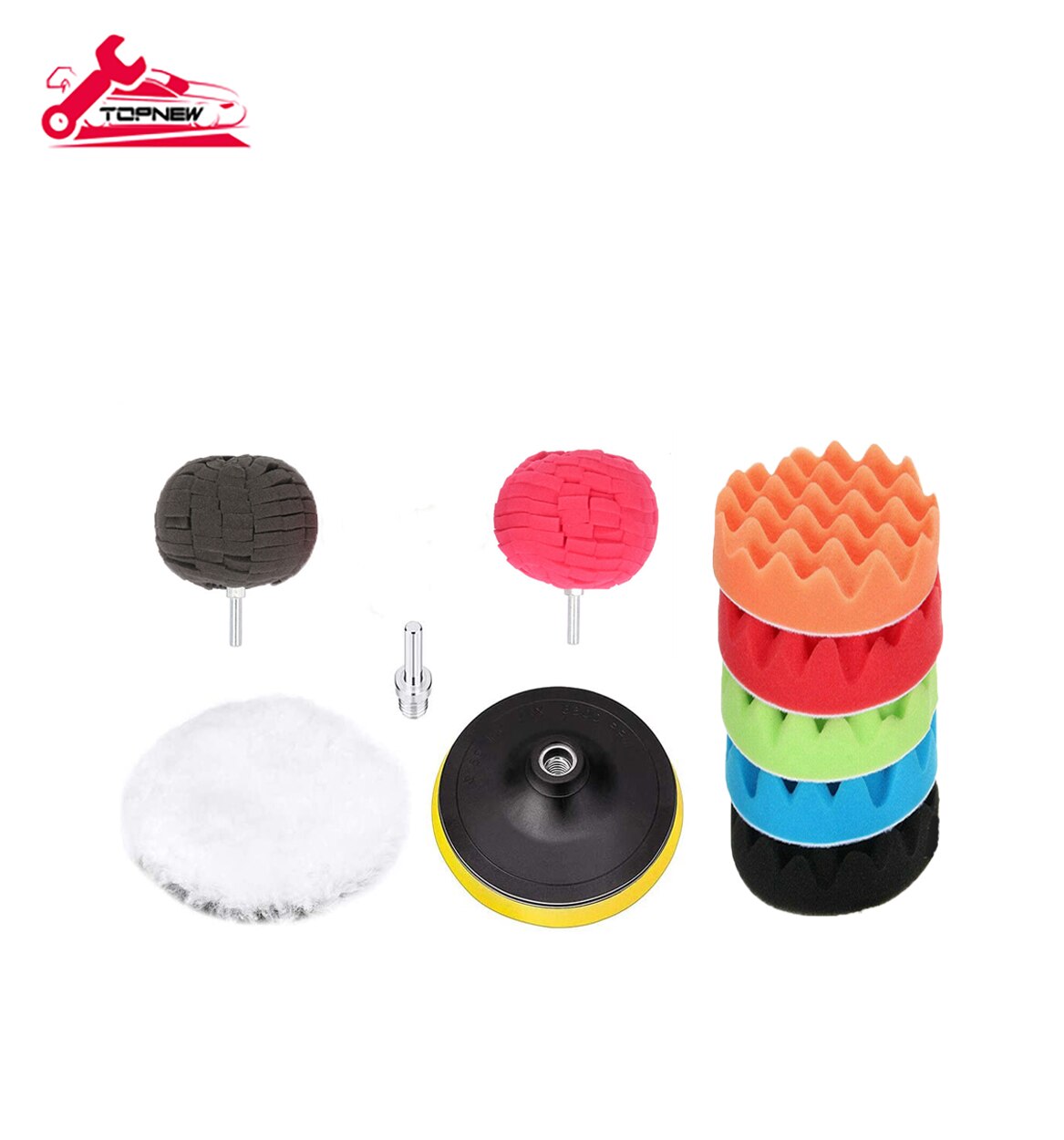 Bit polishing sponge pad kit, 3 "automotive polish... – Grandado