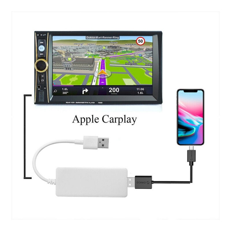 White Dongle GPS USB Adater Smartphone Connect Car... – Grandado