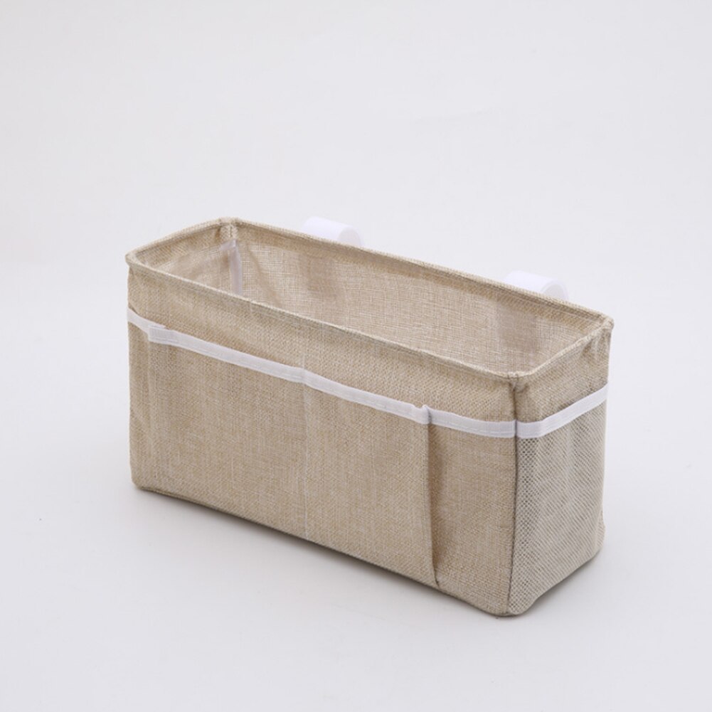 Multi Pockets Cotton Linen Hanging Bag Bedside Sto... – Grandado