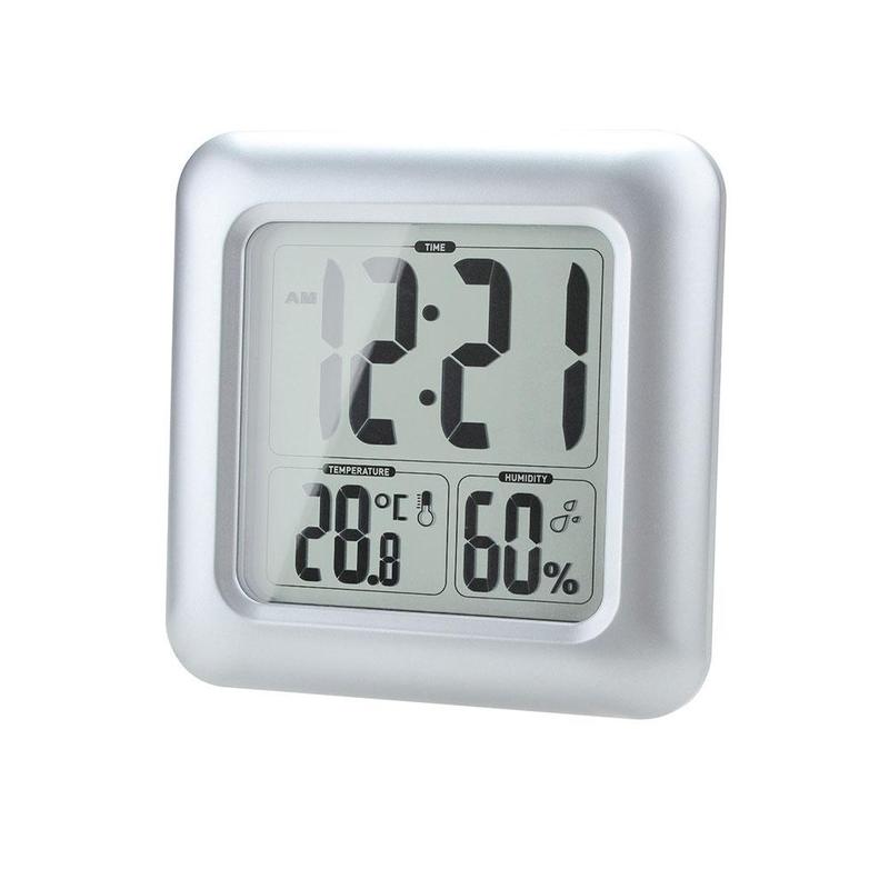Waterproof wall clock bathroom thermometer and hyg... – Grandado