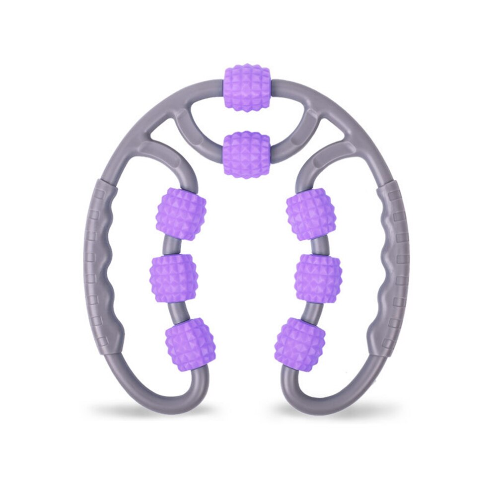 U Shape Trigger Point Massage Roller 8 Wheels Yoga... – Vicedeal
