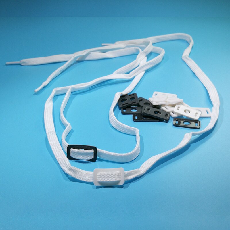 100pcs/Lot PVC White And Black Shoelace Buckle Cha... – Grandado