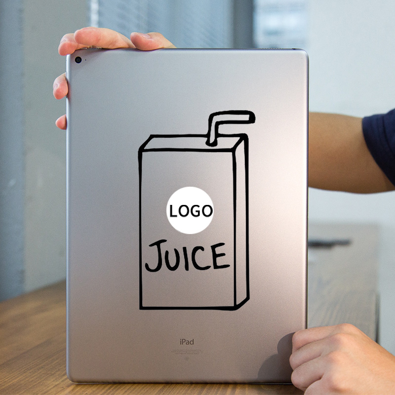 Grappige vinyl laptop sticker van juice box voor a... – Vicedeal