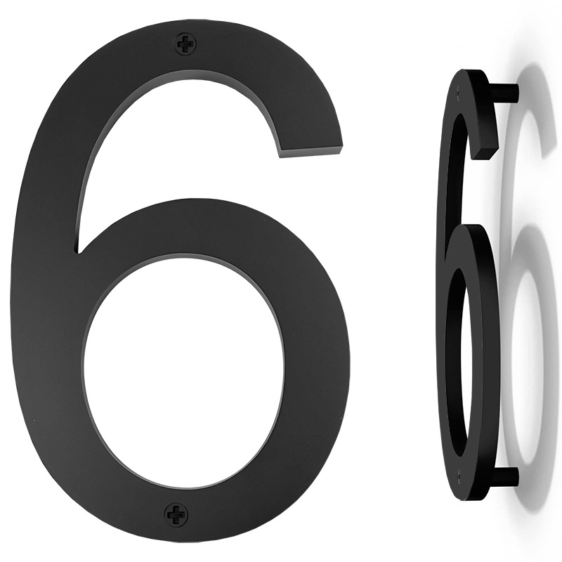 20cm Floating House Numbers 8 Inches Outdoor Stree... – Grandado